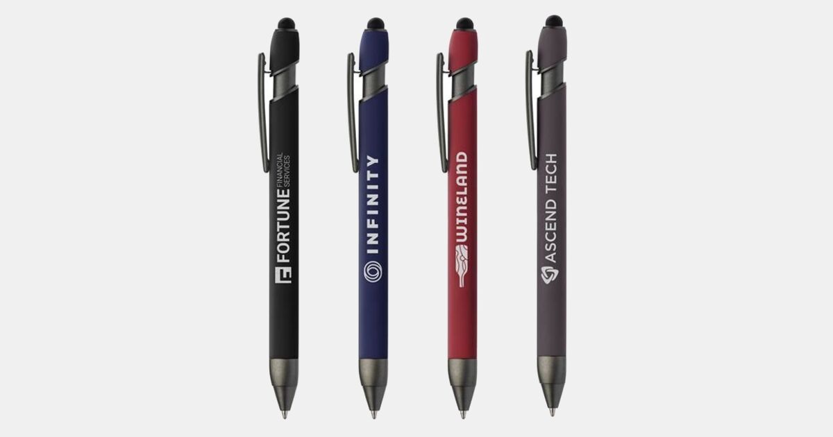 Custom Printed Ellipse Tri-Softy w/Stylus Pen with your logo ...