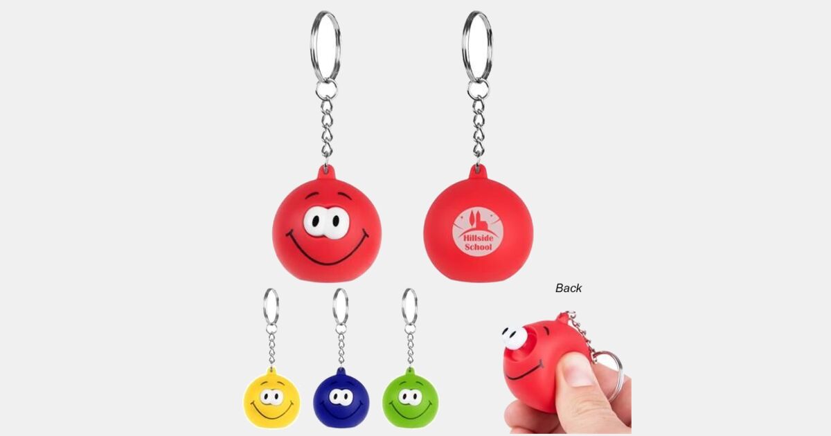 Eye Poppers Stress Reliever Keychain with your logo | ImprintLogo.com