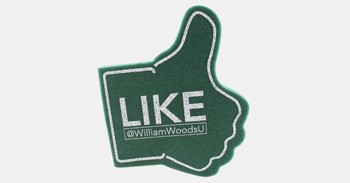Facebook Like Hand with your logo | ImprintLogo.com