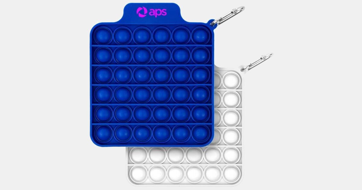 Fiddle Popper Silicone Sensory Fidget Toy with your logo | ImprintLogo.com