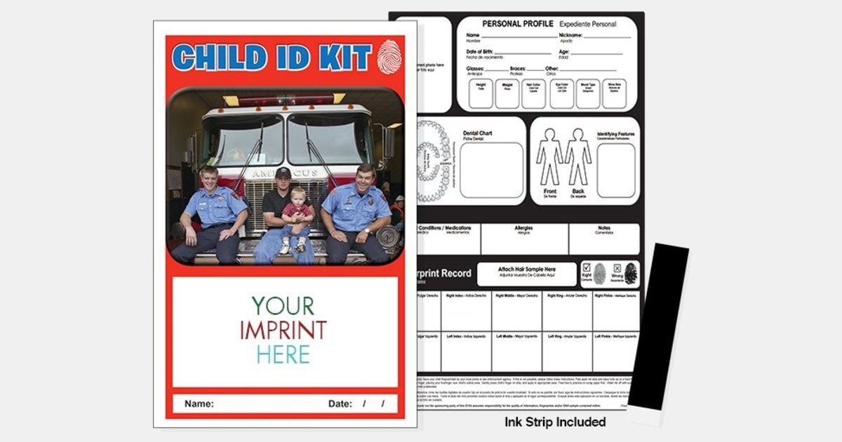 Fire Child ID Kit USA Made with your logo | ImprintLogo.com