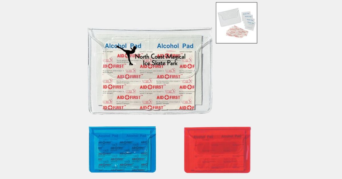 Custom Printed First Aid Pouch with your logo | ImprintLogo.com