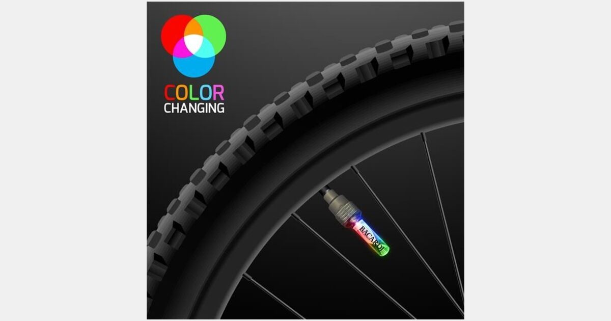 Flashing LED Valve Bicycle Light for Tires with your logo | ImprintLogo.com