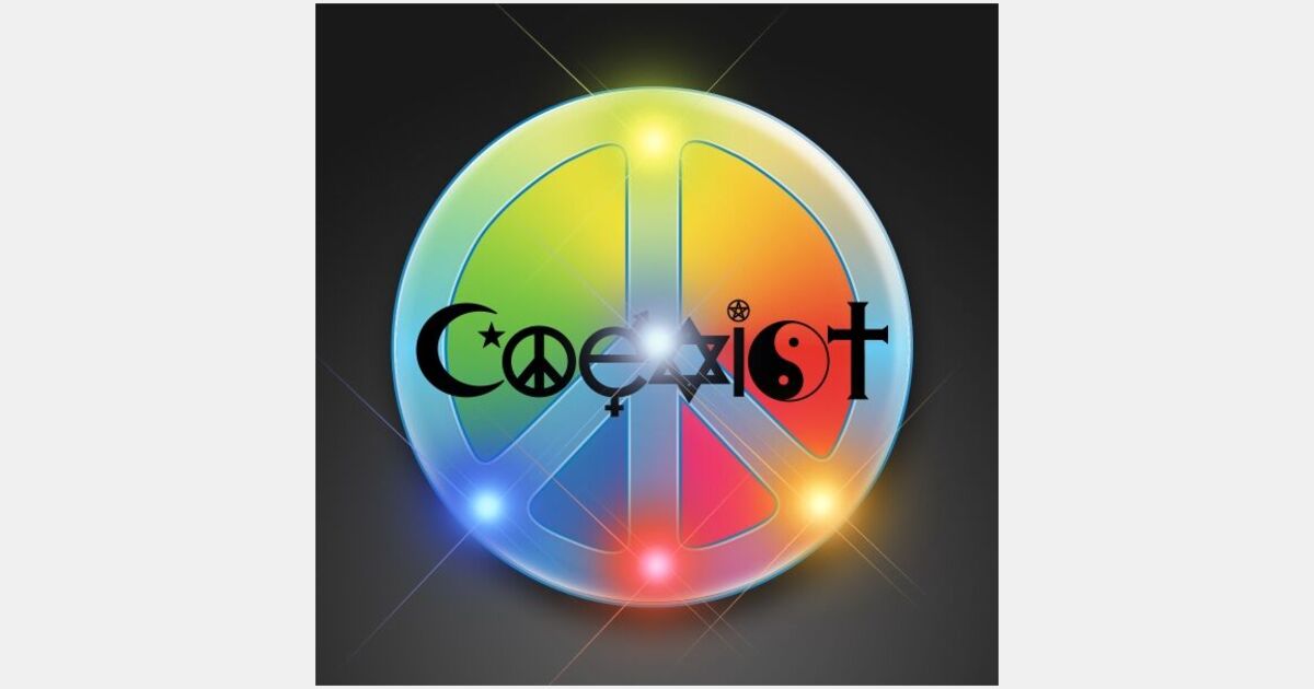 Rainbow Colored Peace Signs