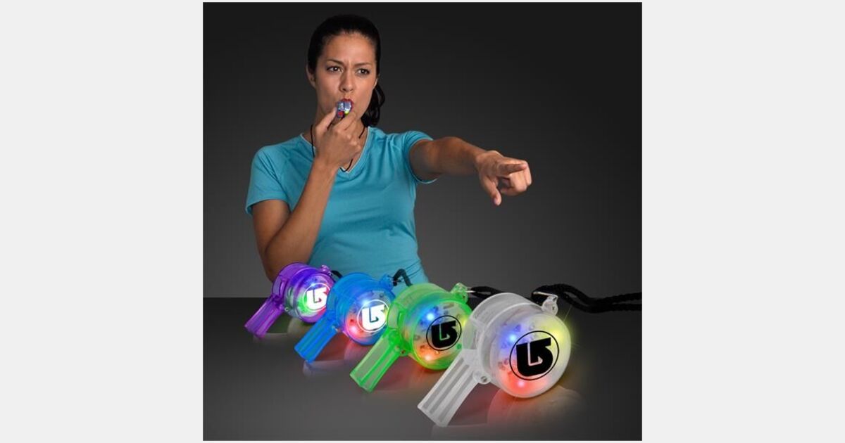 Custom Printed Flashing whistle with your logo | ImprintLogo.com