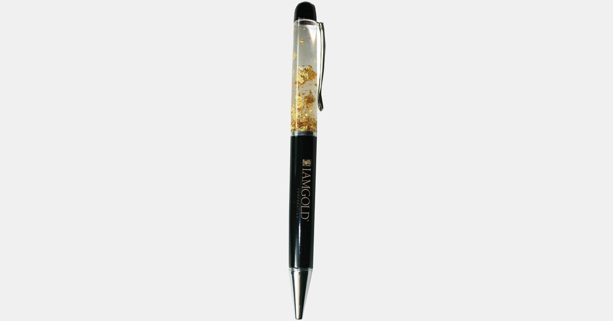 Promotional Floating Gold Dust Ballpoint Pen with your logo ...