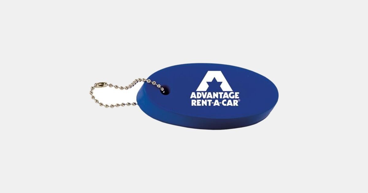 Floating Oval Key Tag with your logo | ImprintLogo.com