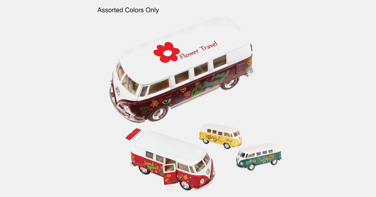 Flower Bus with your logo | ImprintLogo.com