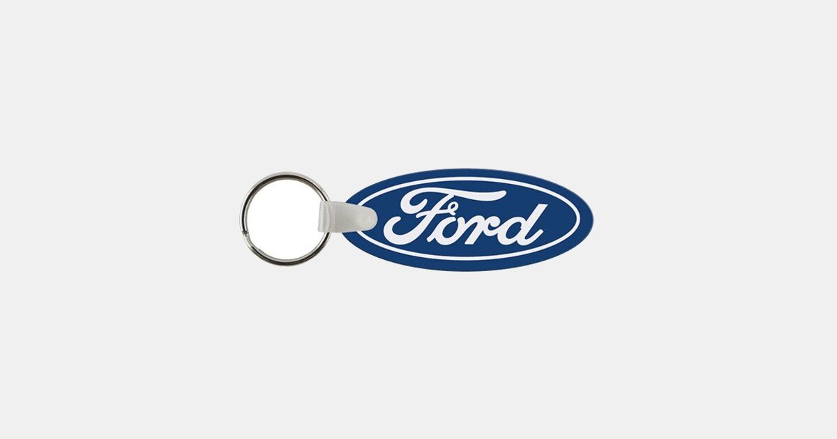 USA Made Ford Oval Key Tag with your logo | ImprintLogo.com