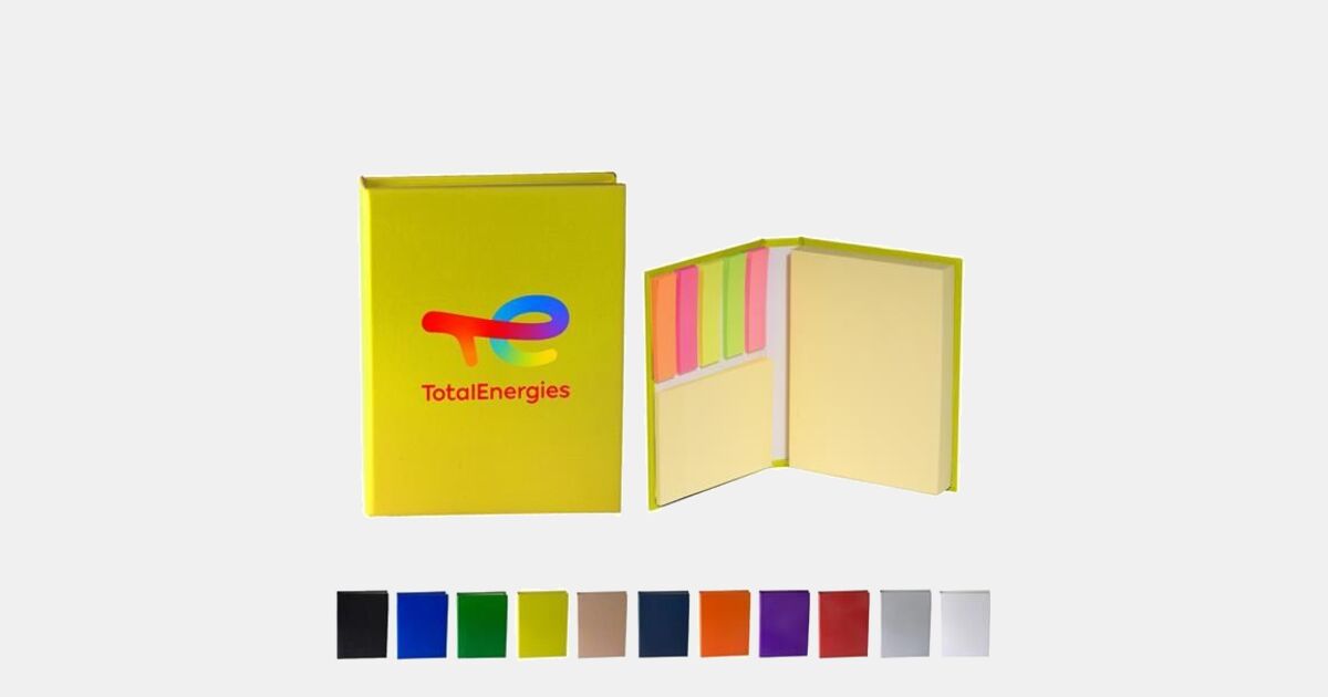 Full color Sticky Book with your logo | ImprintLogo.com