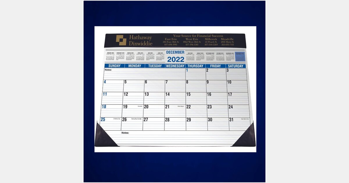 Full Size Desk Planner with your logo | ImprintLogo.com