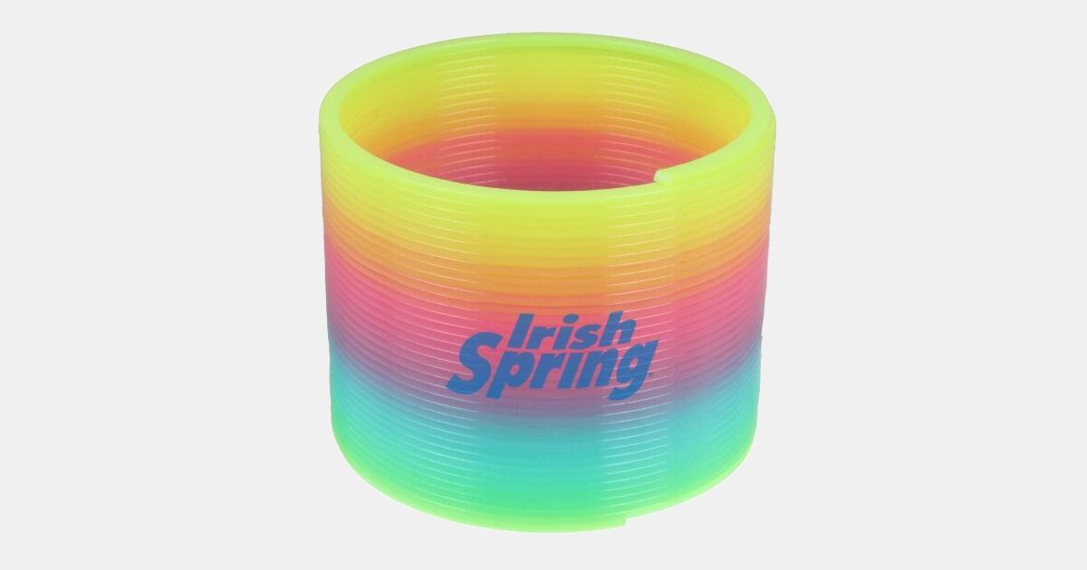 Custom Printed RainbowGlow Coil Spring Toy with your logo | ImprintLogo.com