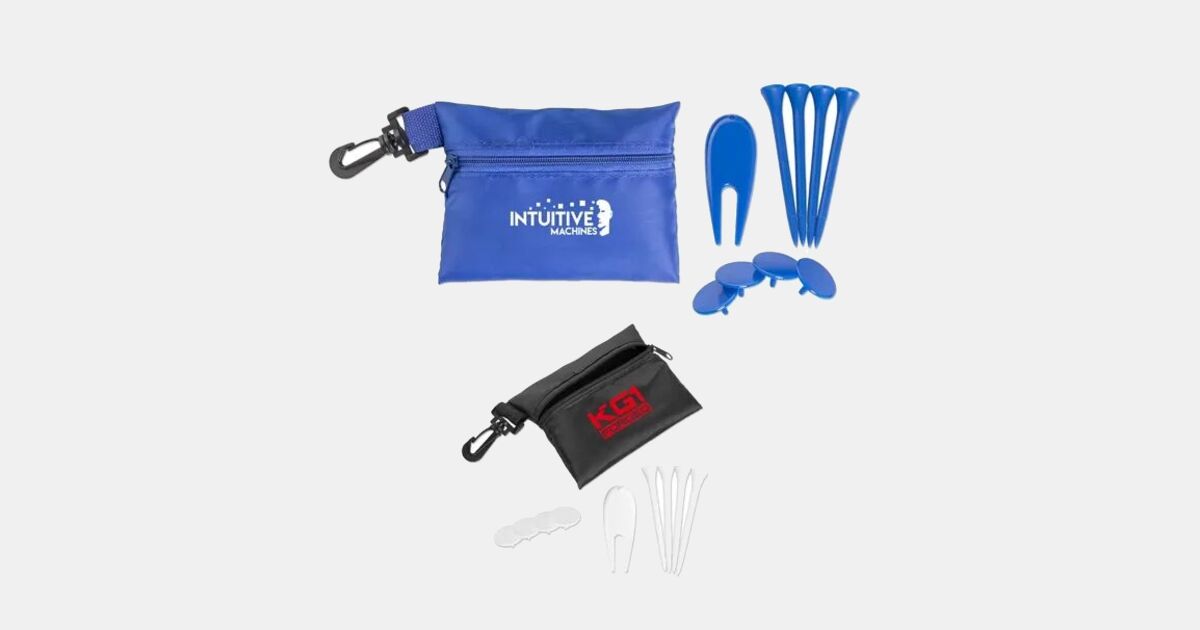 Custom Imprinted Golf Kit in Pouch with your logo | ImprintLogo.com