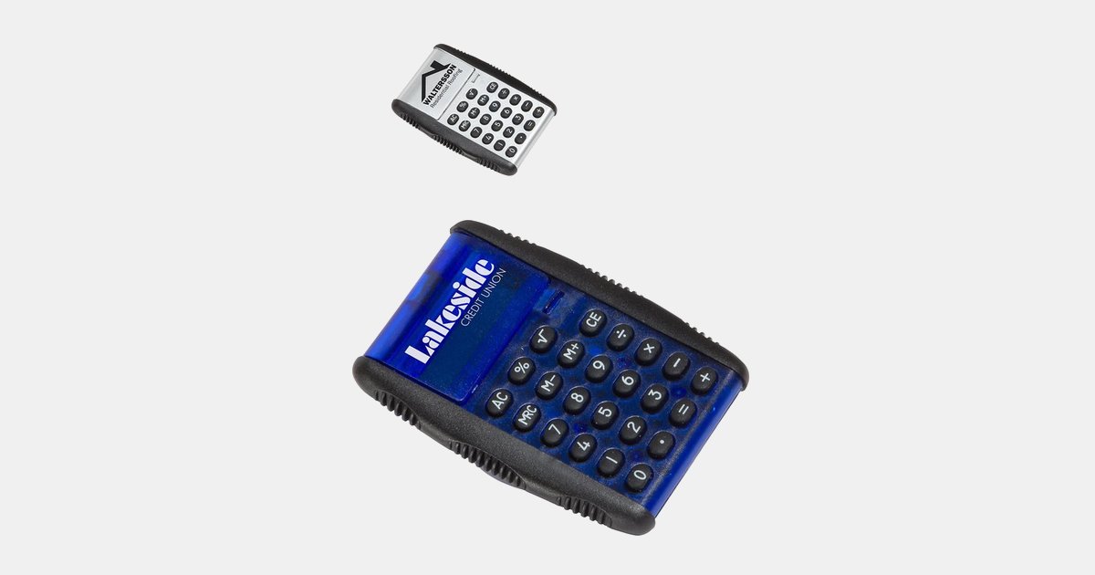 Custom Printed Grip & Flip Calculator with your logo | ImprintLogo.com