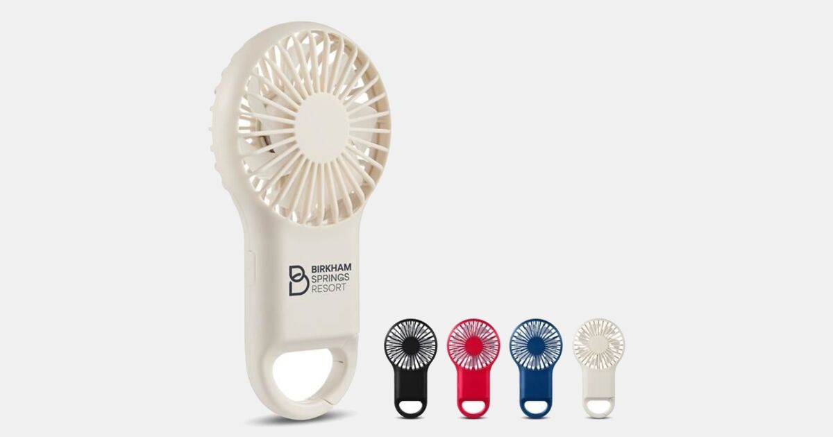 Hampton USB Clip Fan with your logo | ImprintLogo.com