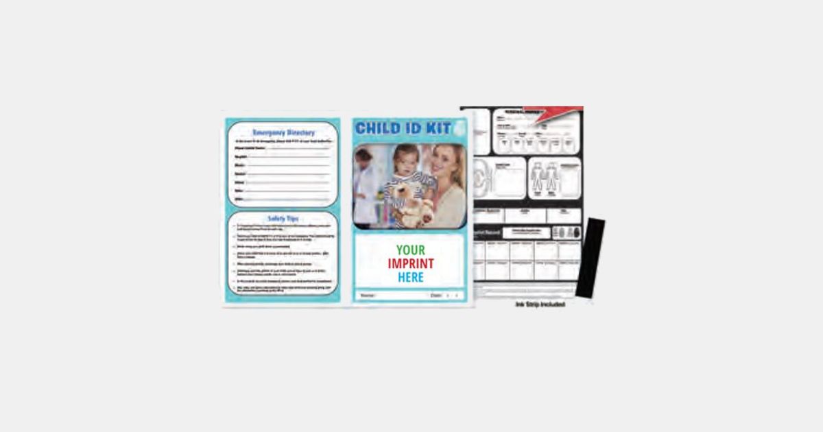Healthcare Child ID Kit USA Made with your logo | ImprintLogo.com