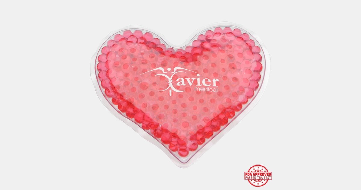 Custom Printed Heart Gel Hot / Cold Pack (Fda Approved, Passed T with ...
