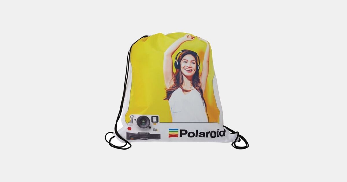 Custom Printed Drawstring Backpack Dye-Sublimated with your logo | ImprintLogo.com