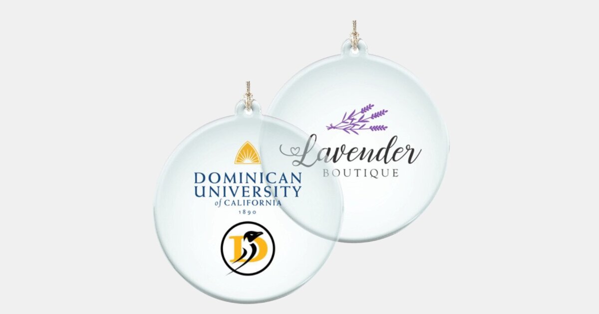 Imprinted Acrylic Ornaments Suncatchers - Round with your logo ...