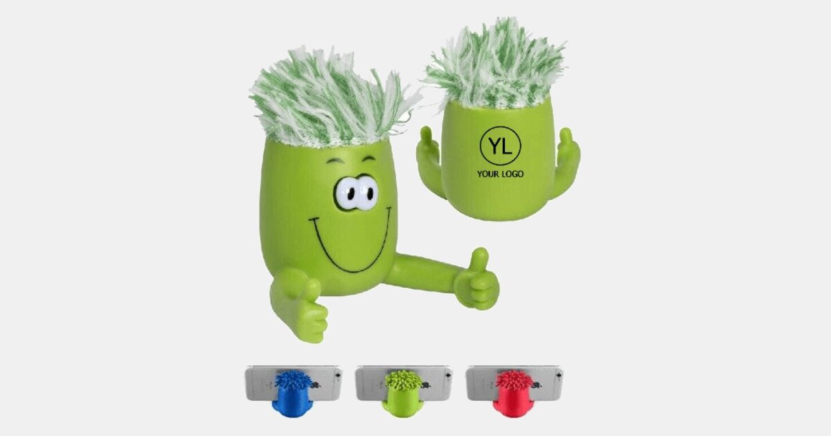 Imprinted Phone Stand - Moptopper (TM) Eye-Popping with your logo ...