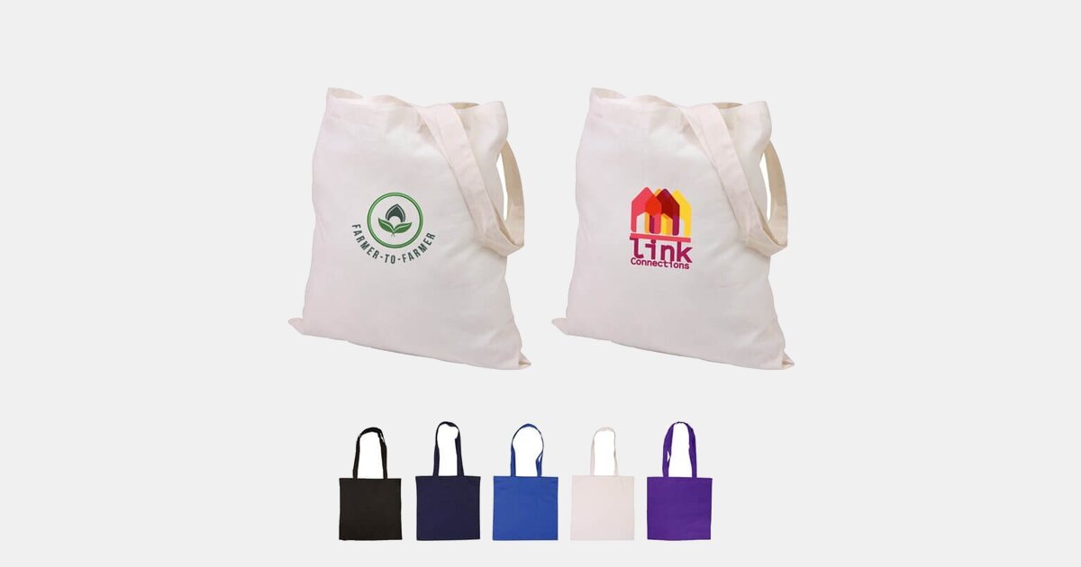 Personalized Tote Bag Custom Cotton Tote | ImprintLogo.com