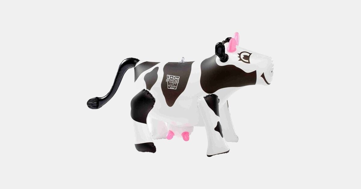 17" Inflatable Cow with your logo | ImprintLogo.com