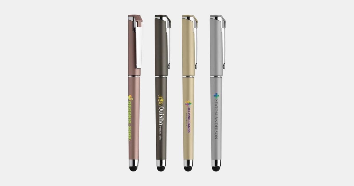 Custom Printed Islander Softy Metallic Gel Pen w/ Stylus with your logo ...