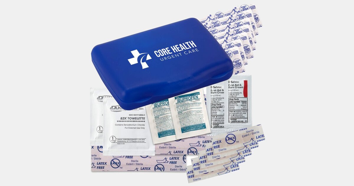 Comfort Care First Aid Kit with your logo | ImprintLogo.com