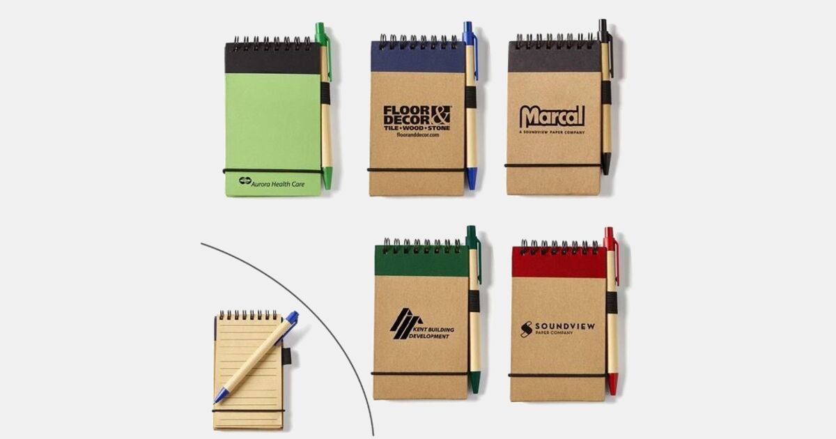 Custom Printed Eco Mini Jotter & Pen with your logo | ImprintLogo.com