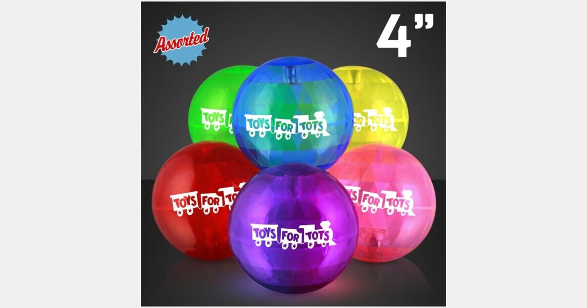 Custom Printed Large Light-up Bouncy Ball with your logo | ImprintLogo.com