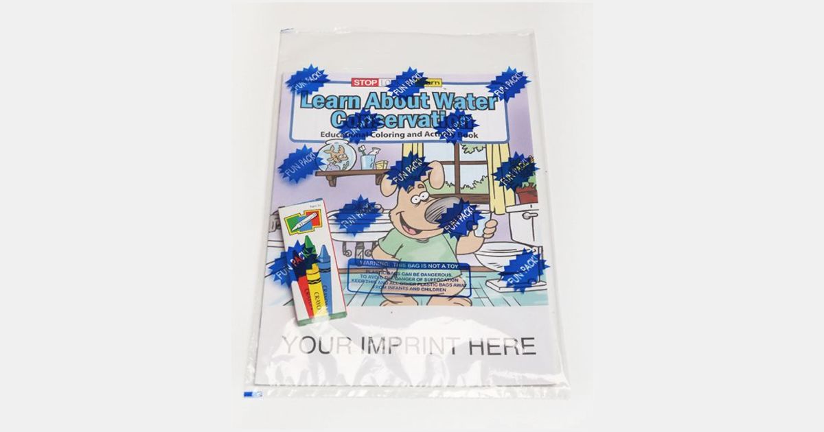 Learn About Water Conservation Coloring Book Fun Pack USA Made with ...
