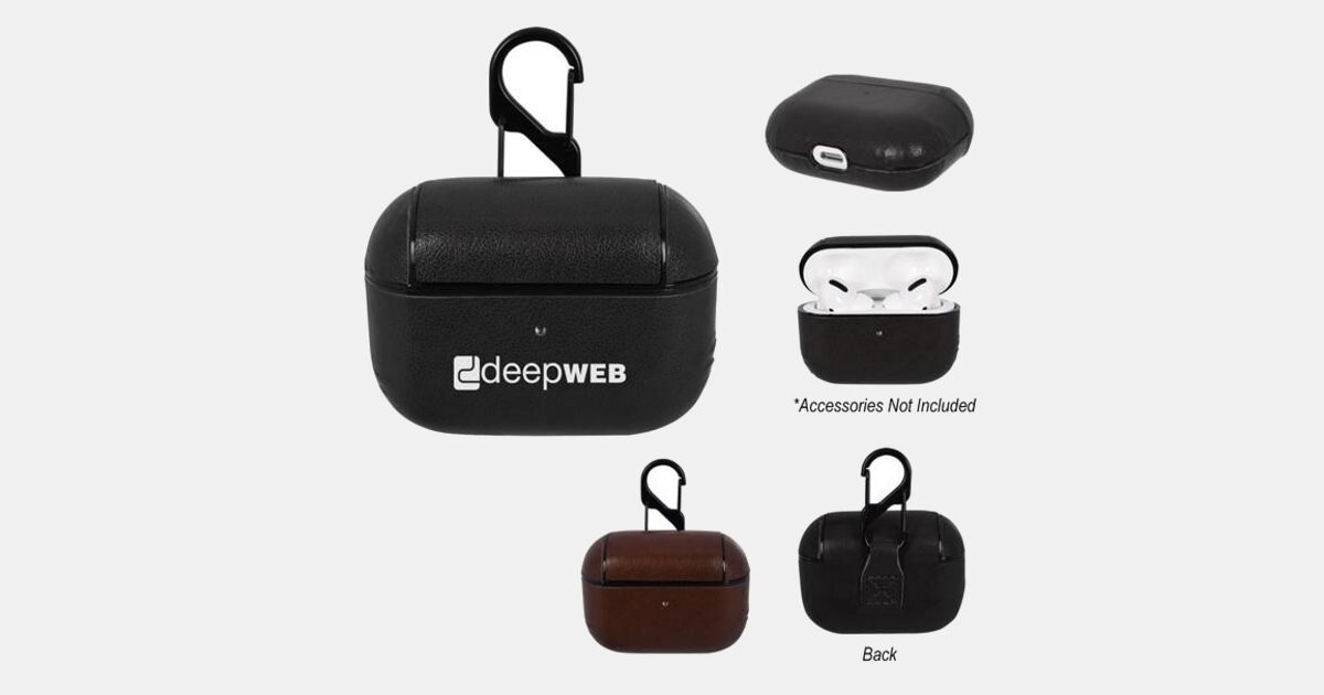 Leatherette Earpods Pouch with your logo | ImprintLogo.com