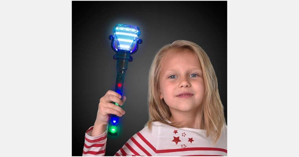 LED Rotating Diamond Wand with your logo | ImprintLogo.com