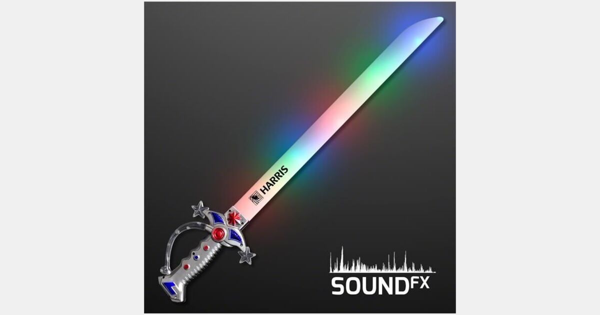 LED Swashbuckler Pirate Swords with your logo | ImprintLogo.com