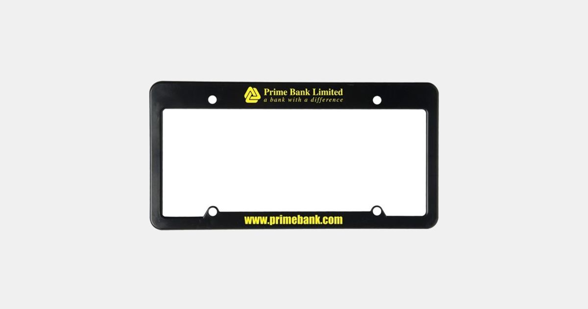 Custom Printed License Plate Frame (4 Holes - Straight Top) with your ...