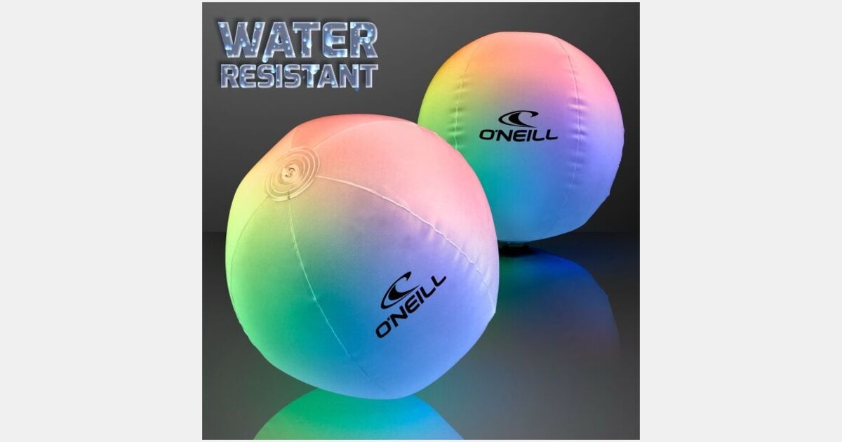 Light Up Beach Ball with Color Change LEDs with your logo | ImprintLogo.com