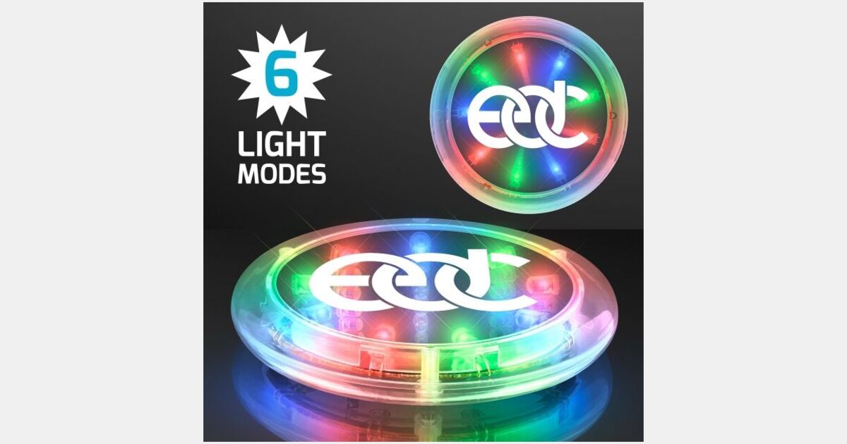 Light-up LED Infinity Tunnel Coaster with your logo | ImprintLogo.com