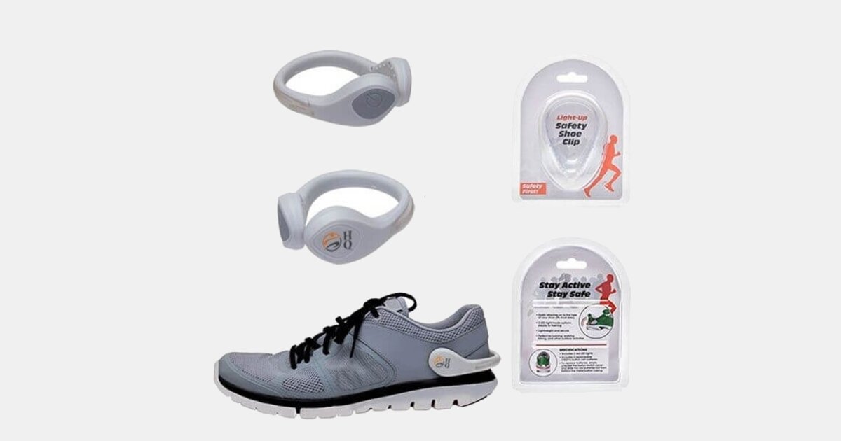 Light Up Safety Shoe Clip with your logo | ImprintLogo.com