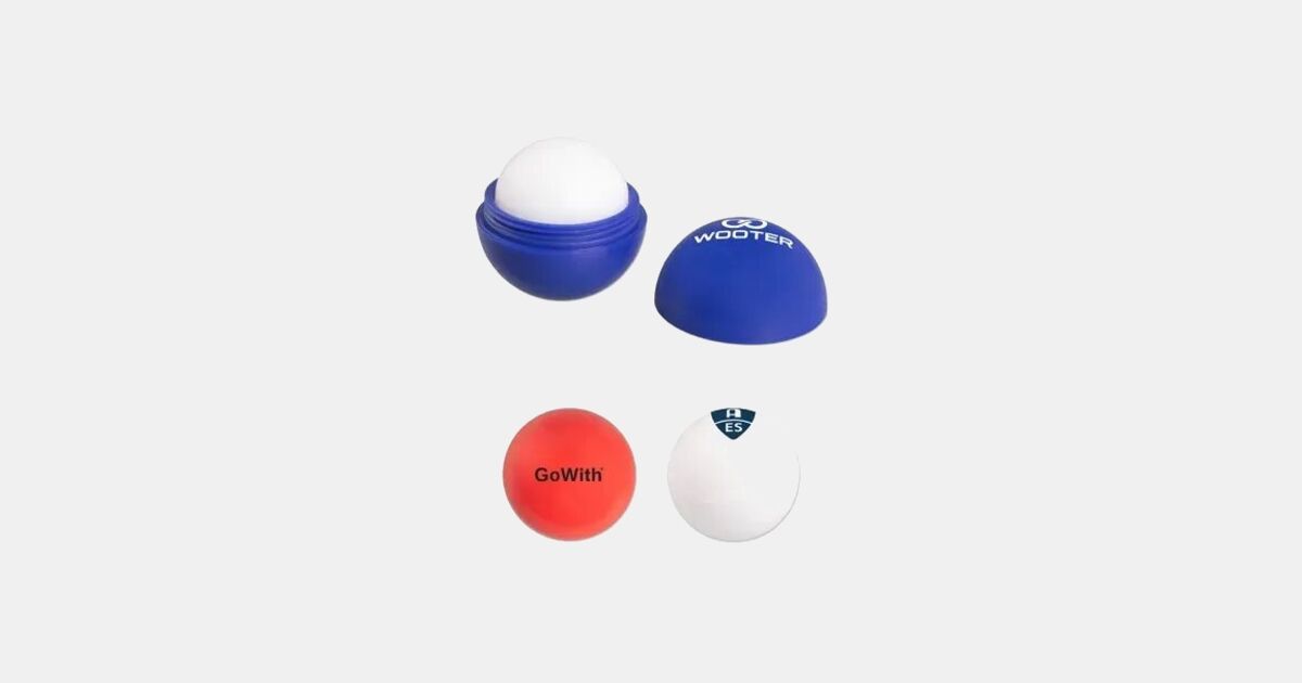 Custom Printed Lip Balm Ball with your logo | ImprintLogo.com