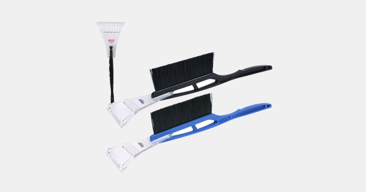Personalized Long Handle Ice Scraper Snow Brush | ImprintLogo.com