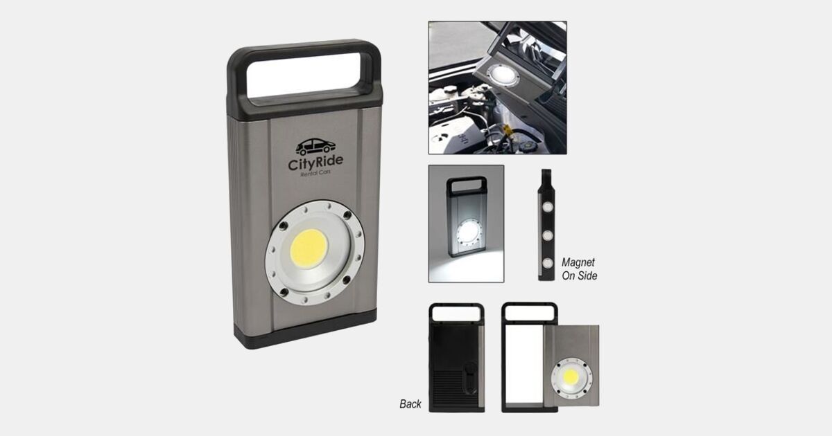 Magnetic Cob Work Light with your logo | ImprintLogo.com