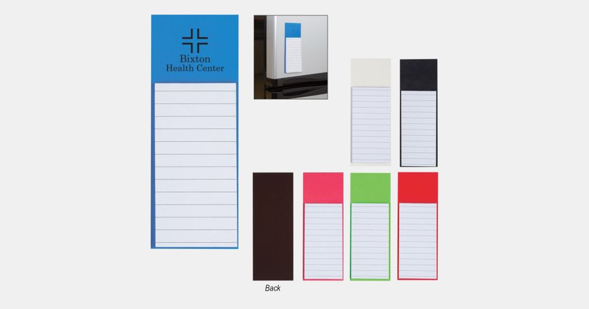 Custom Printed Magnetic Note Pad with your logo | ImprintLogo.com