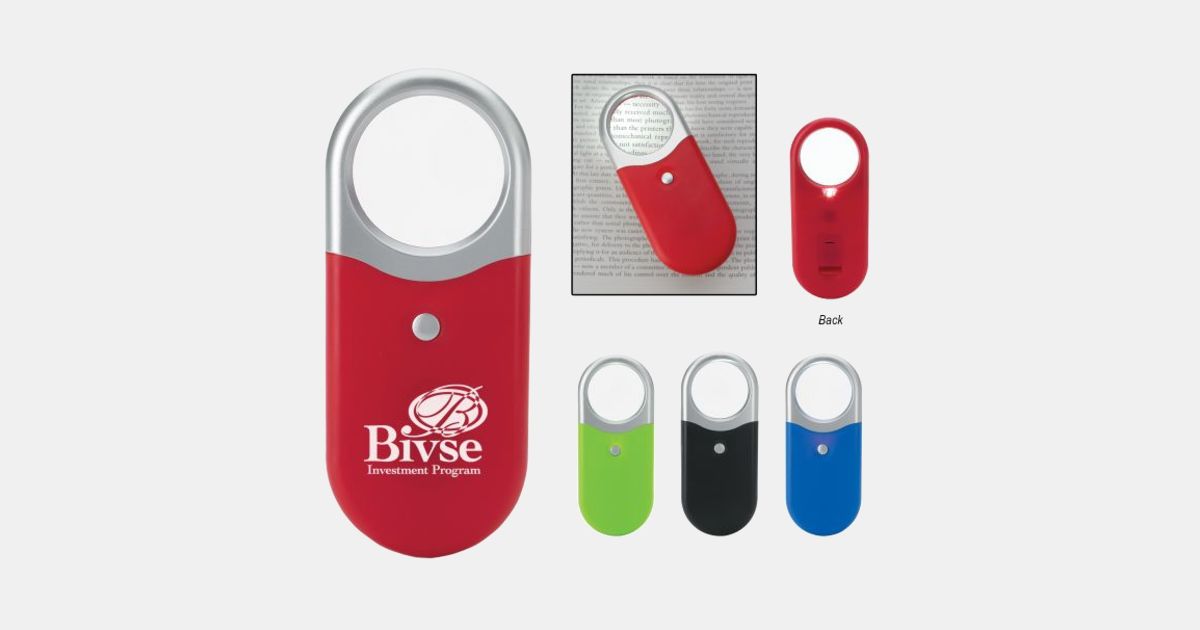 Custom Printed Magnifier With Light with your logo | ImprintLogo.com