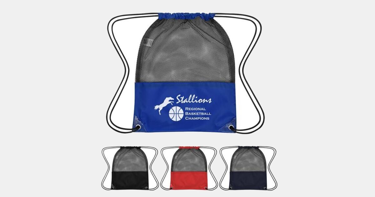 Printed Mesh Sports Pack with your logo | ImprintLogo.com