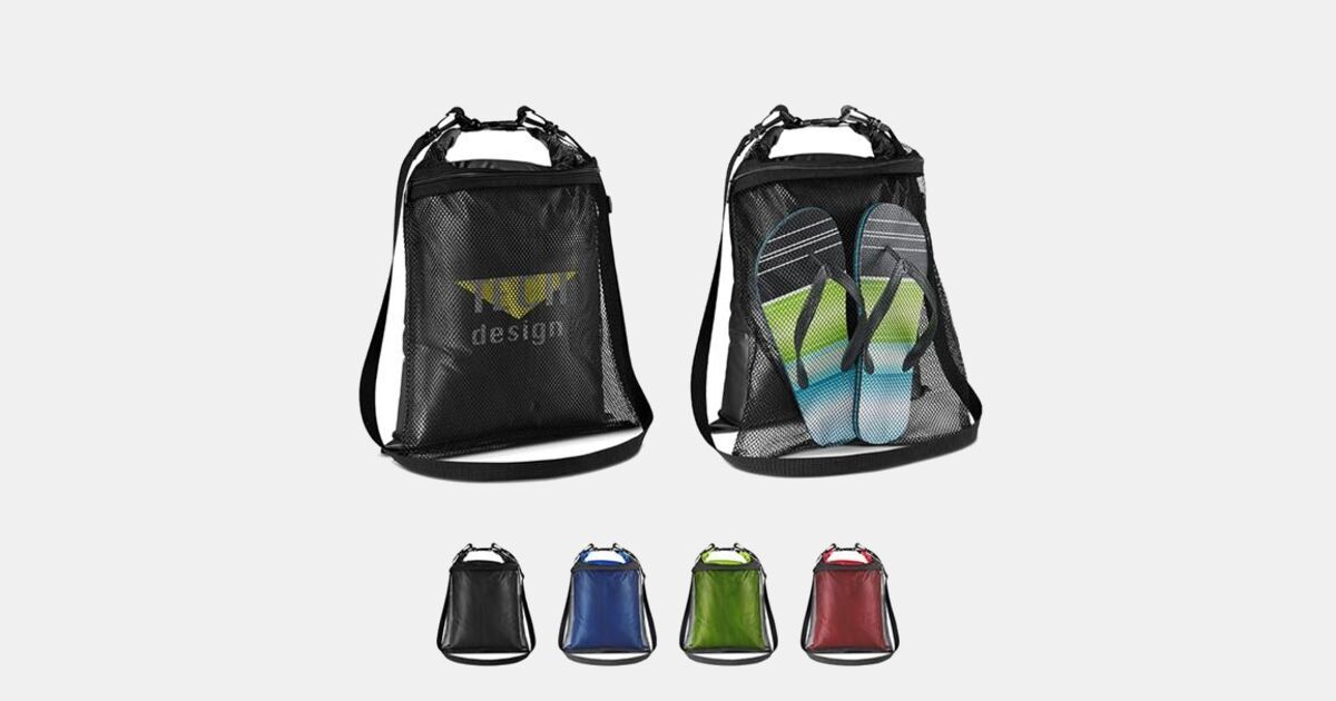 Promotional Mesh Water-Resistant Wet/Dry Bag with your logo ...