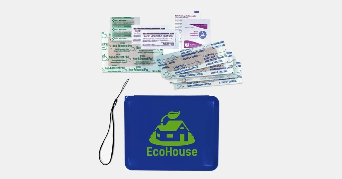 Custom Printed MicroHalt First Aid Kit with your logo | ImprintLogo.com