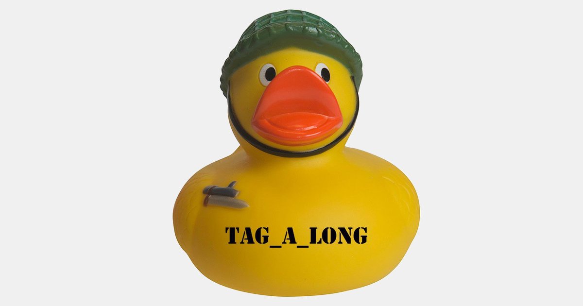 Promotional Military Rubber Duck with your logo | ImprintLogo.com