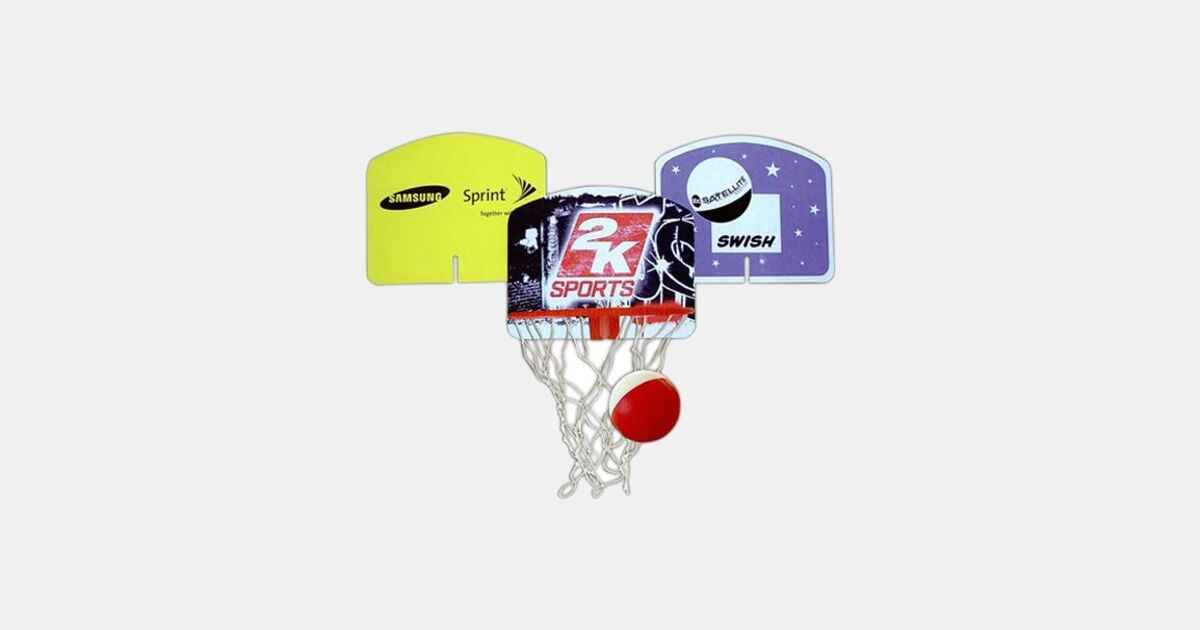 Mini EXP Basketball Set with your logo | ImprintLogo.com