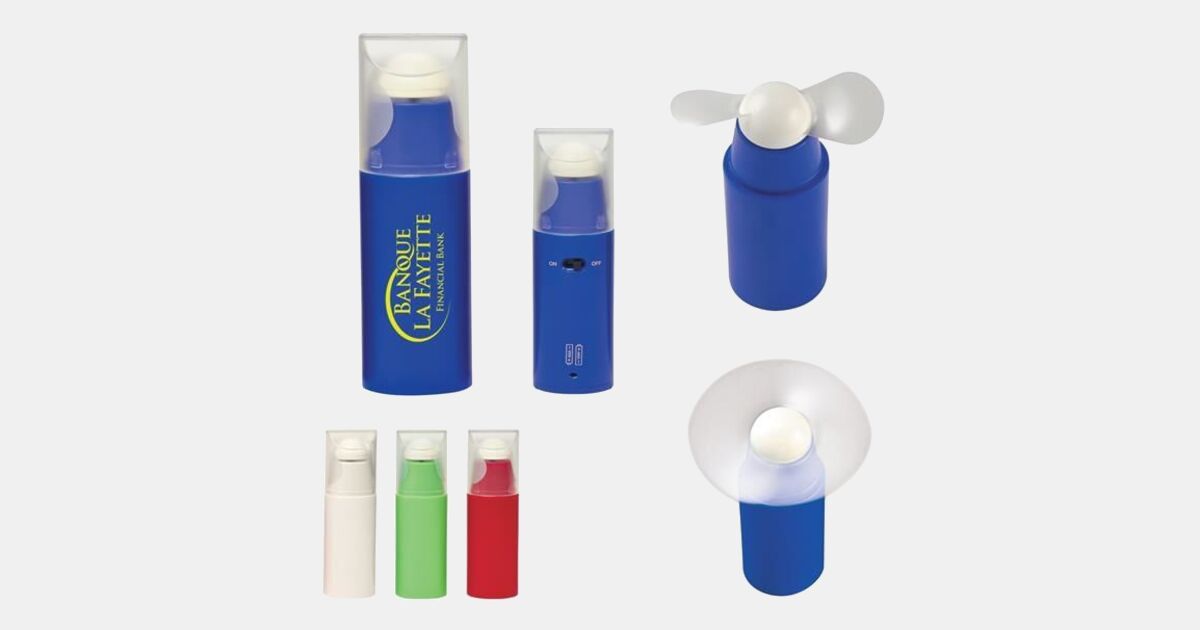 Mini Fan With Removable Cap with your logo | ImprintLogo.com