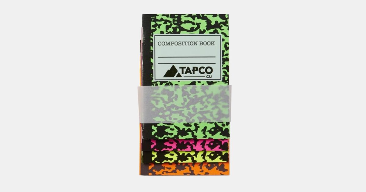 Mini Neon Composition Notebook Set USA Made with your logo ...